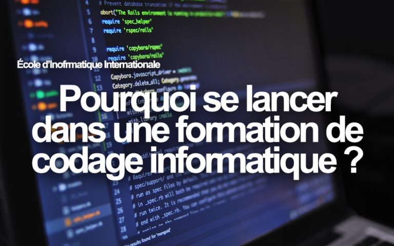 Formation codage informatique : se lancer | Webtech Institute